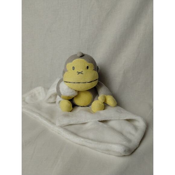 Baby Bum | Other | Baby Bum Monkey Duke Gray Yellow Knitted Plush Lovey ...